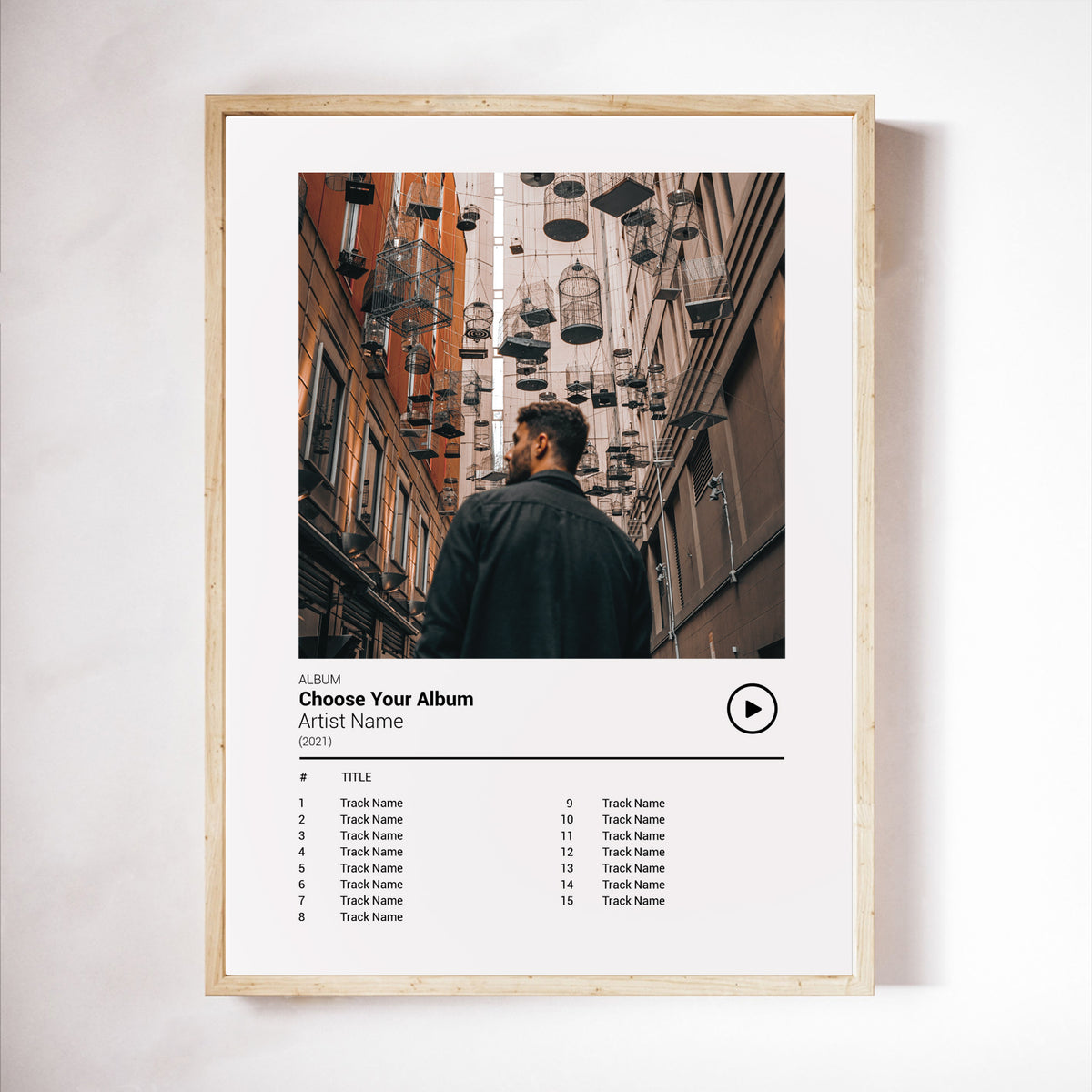 Personalized Spotify Album Poster Cover Song List Music Player Print W ...