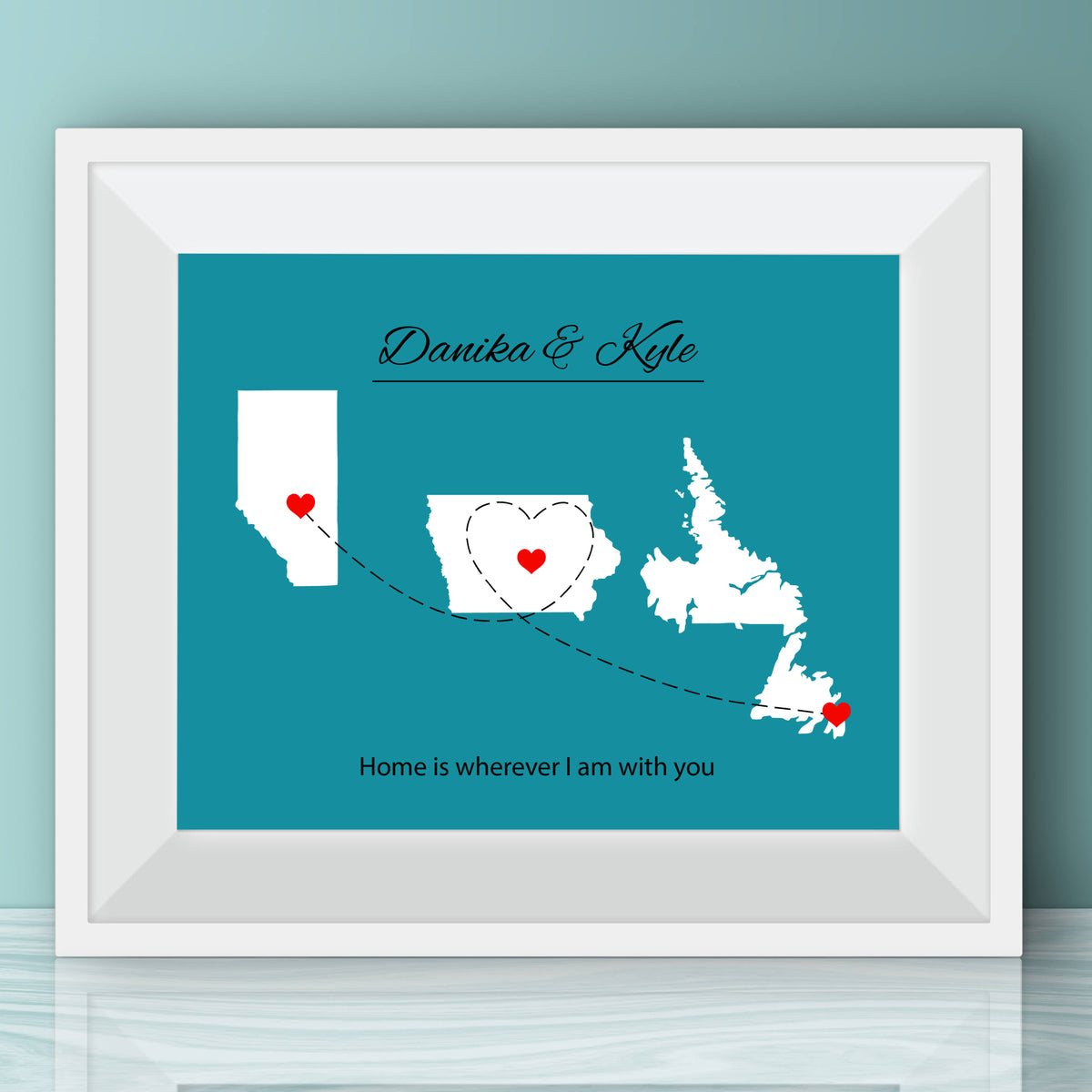 Custom World Love Long Distance Relationship Two Countries Canadian ...